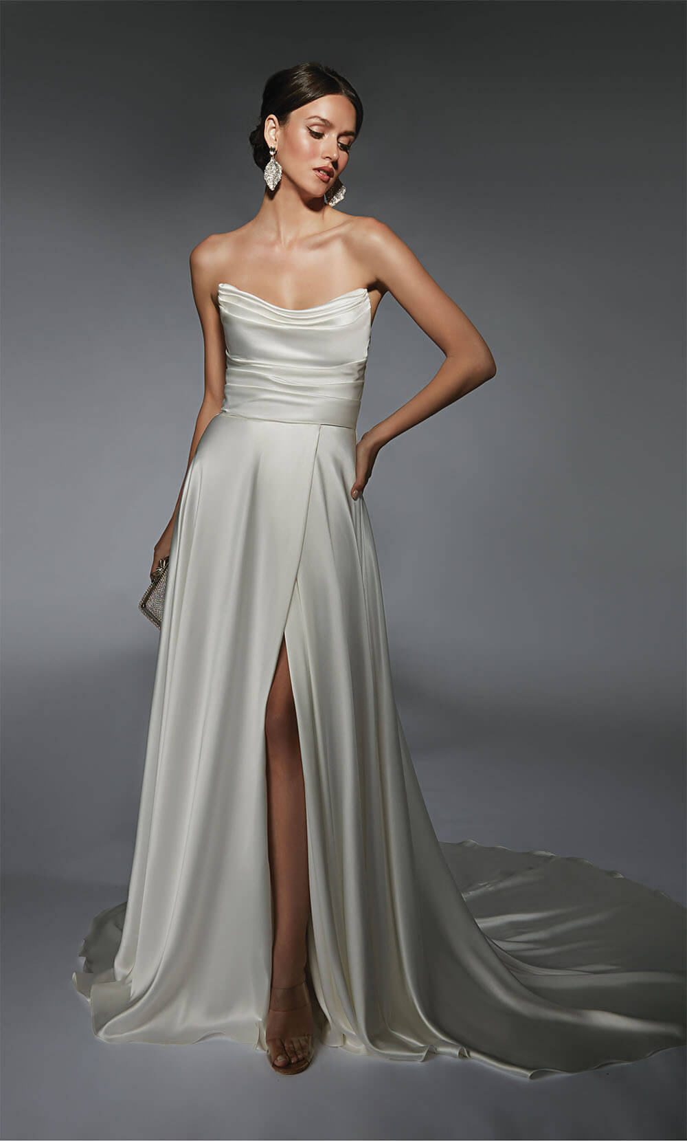 Alyce Paris 7107 Satin Wedding Dress - Belmeade Women's Formal Wear